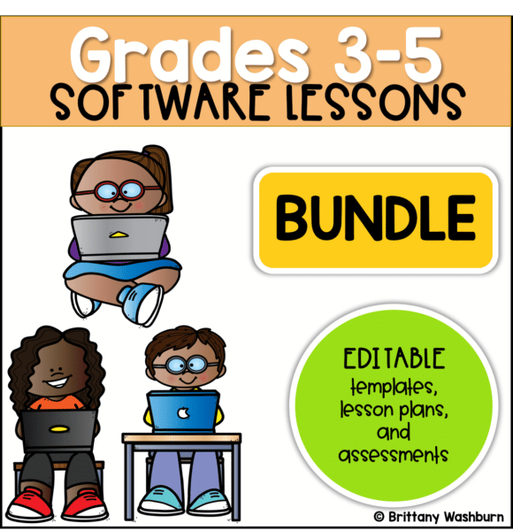 Software Technology Lessons Bundle for Grades 1-5