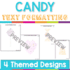 Candy Themed Text Formatting Activities