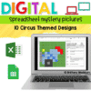 Digital Sheets/Excel Mystery Pictures | Circus Theme