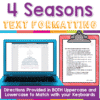 4 Seasons Text Formatting Activities