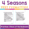 4 Seasons Text Formatting Activities