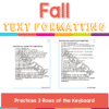 Fall Themed Text Formatting Activities