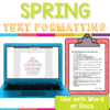 4 Seasons Text Formatting Activities