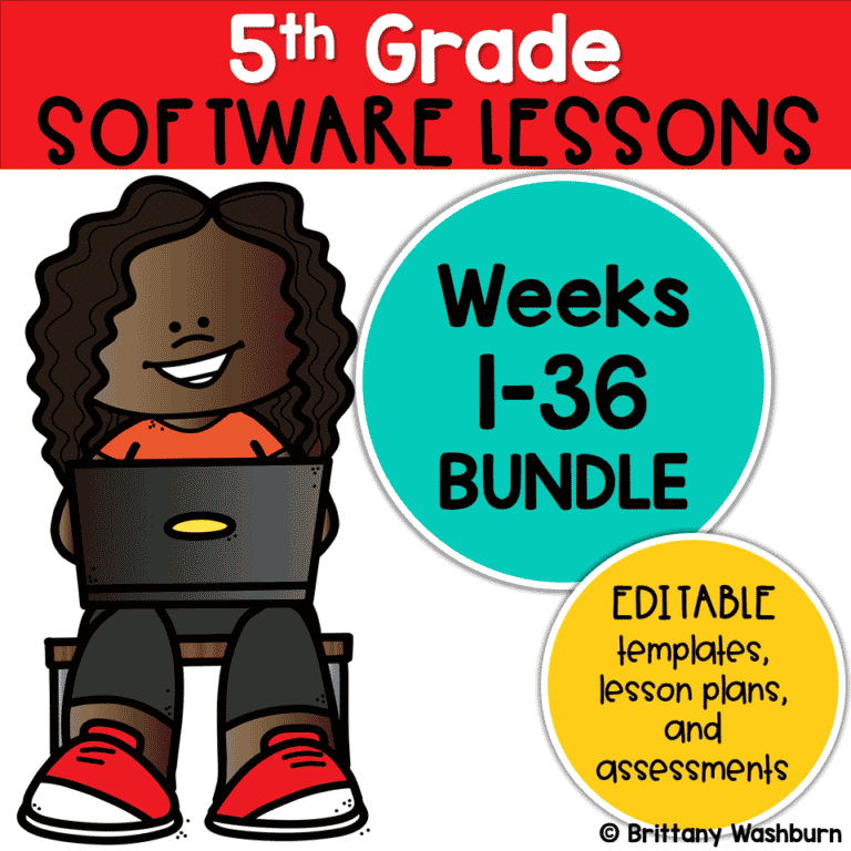 Software Technology Lessons Bundle for Grades 1-5
