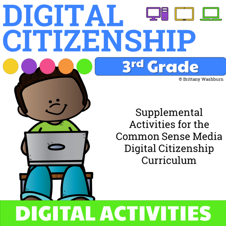 3rd Grade Digital Citizenship Activities