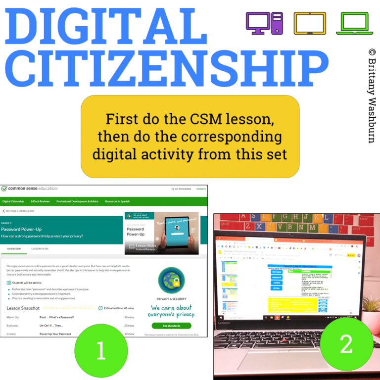Digital Citizenship Activities Bundle