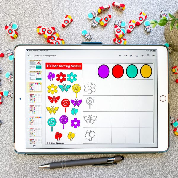 Sorting Matrix Coding 4 Seasons Conditionals