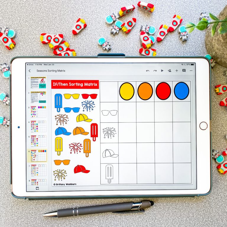 Sorting Matrix Coding - 4 Seasons Conditionals