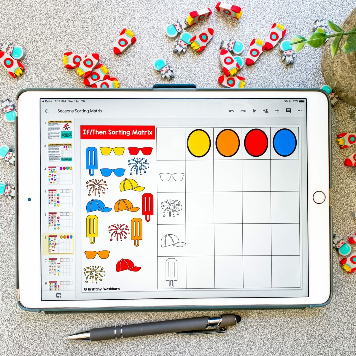 Sorting Matrix Coding - 4 Seasons Conditionals