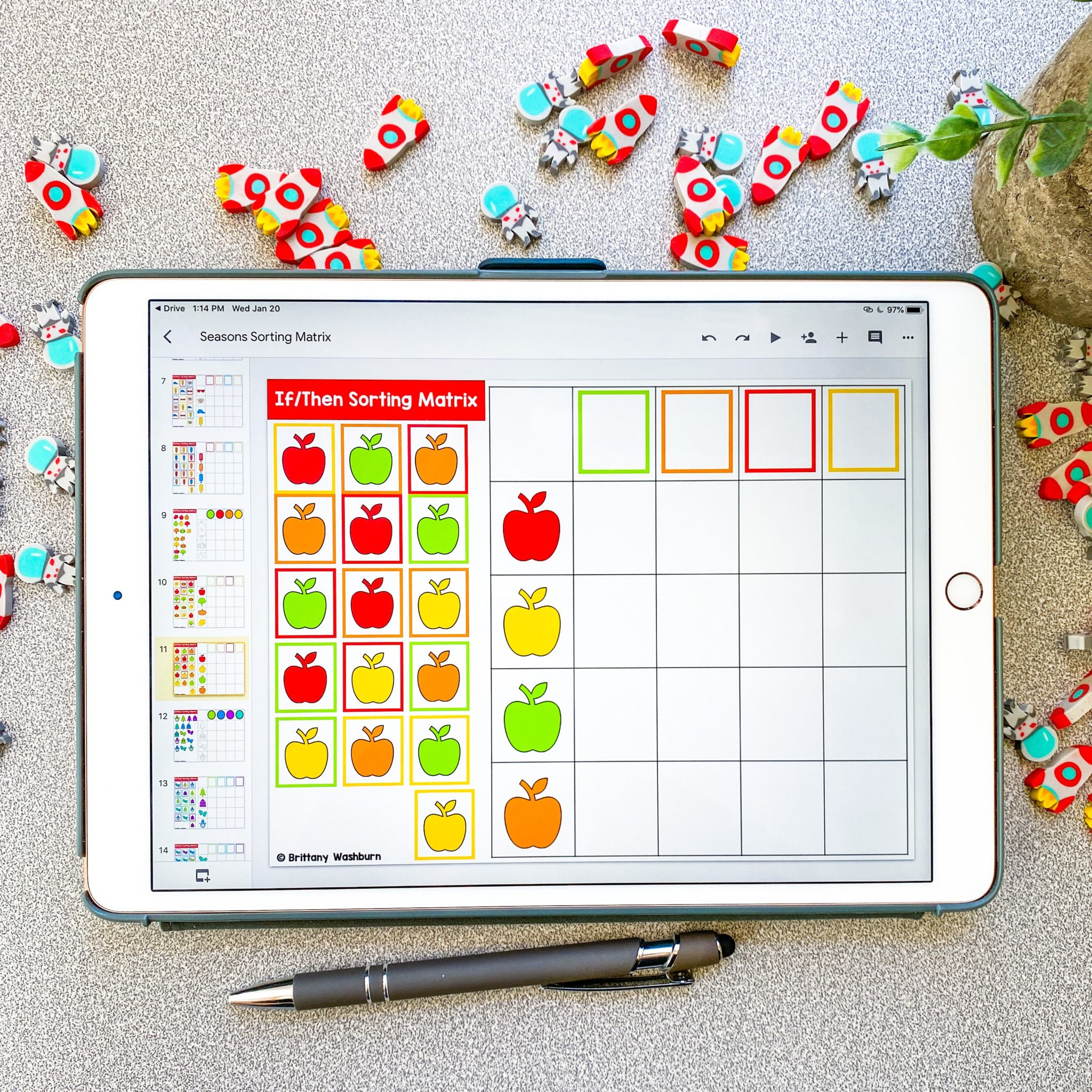 Sorting Matrix Coding - 4 Seasons Conditionals