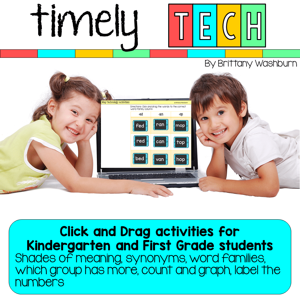 K-1 Timely Tech May Themed Computer Lab Lessons