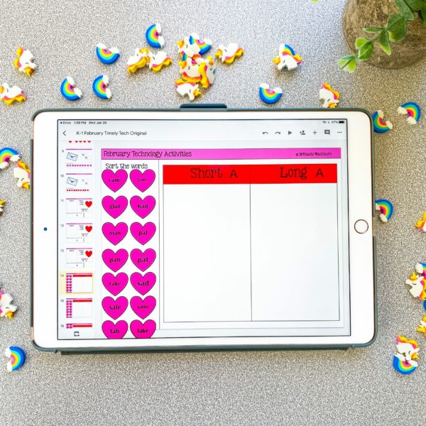 K-1 Timely Tech February Themed Computer Lab Lessons