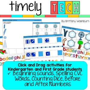 K-1 Timely Tech January Themed Computer Lab Lessons