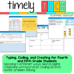 Grades 4-5 Timely Tech: Back to School Themed Computer Lab Lessons