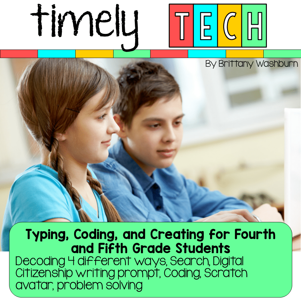 Grades 4-5 Timely Tech: Back to School Themed Computer Lab Lessons