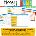 Grades 2-3 Timely Tech: Back to School Themed Computer Lab Lessons