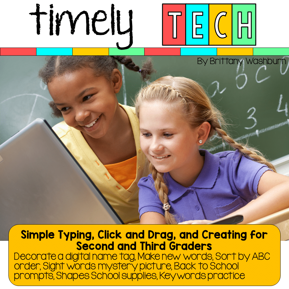 Grades 2-3 Timely Tech: Back to School Themed Computer Lab Lessons