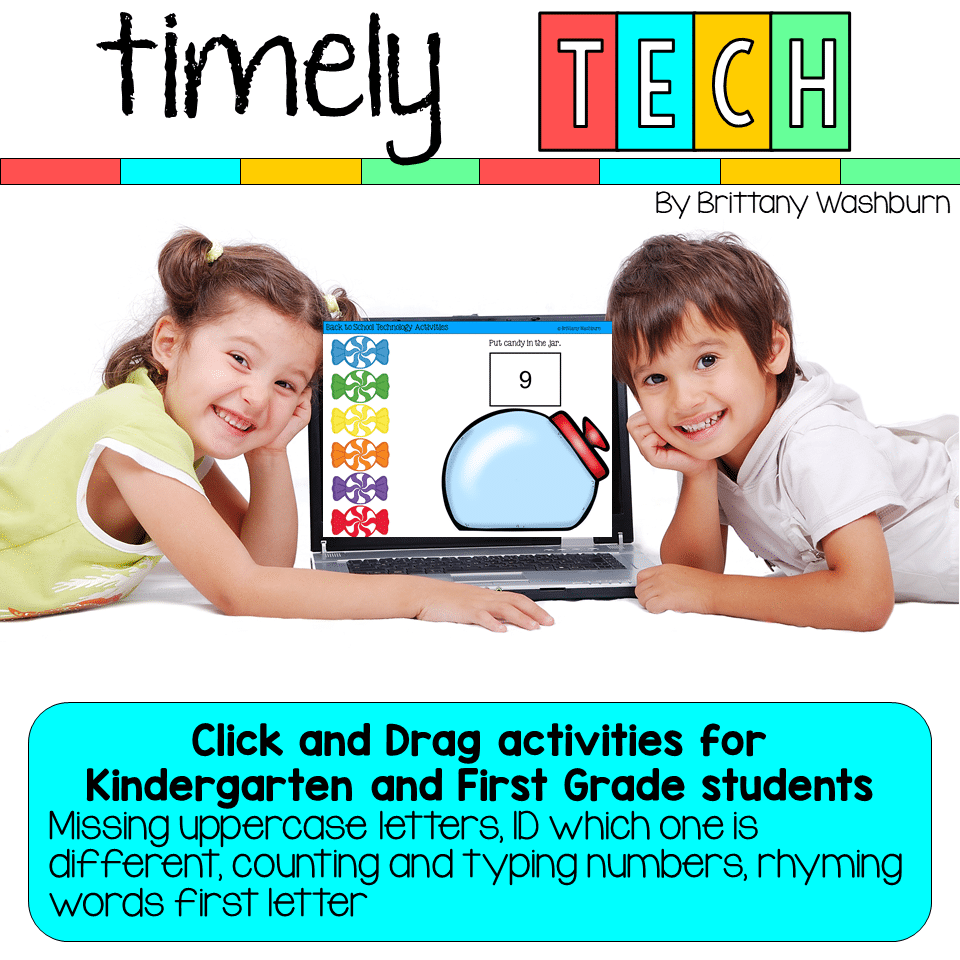 K-1 Timely Tech Back to School Themed Computer Lab Lessons