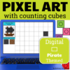 Pirates Theme Digital Pixel Art STEM Challenges