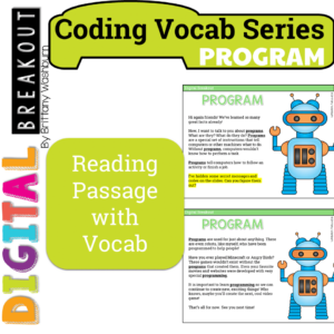 Coding Vocab Digital Breakout: Program