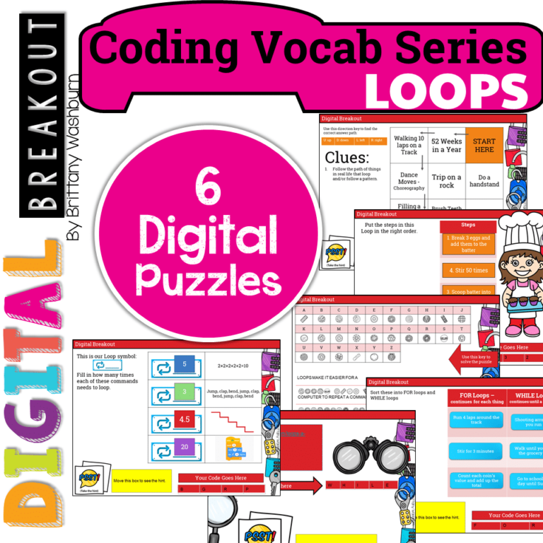 Coding Vocab Digital Breakout: Loops