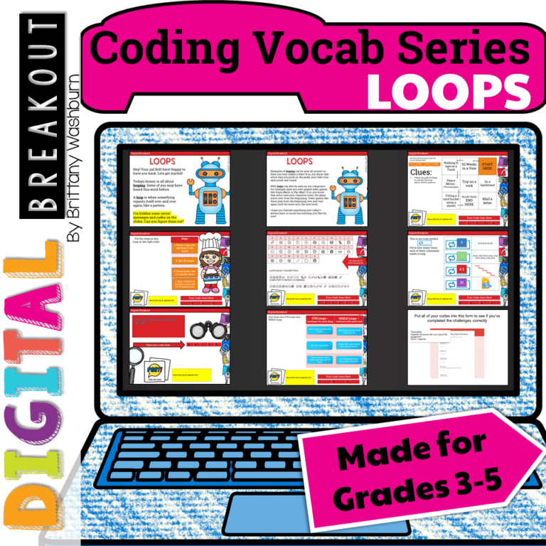 Coding Vocab Digital Breakout: Loops