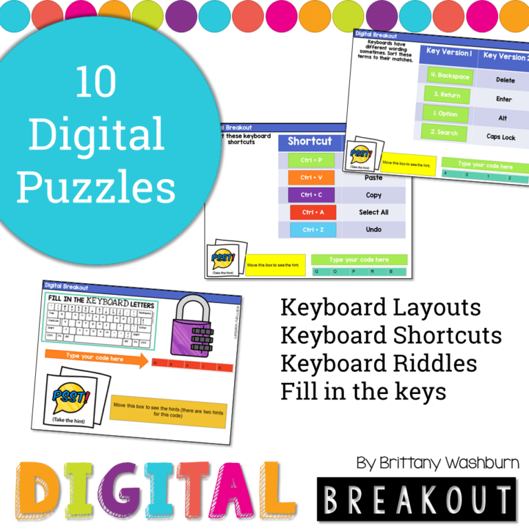 Keyboards Digital Breakout Challenges