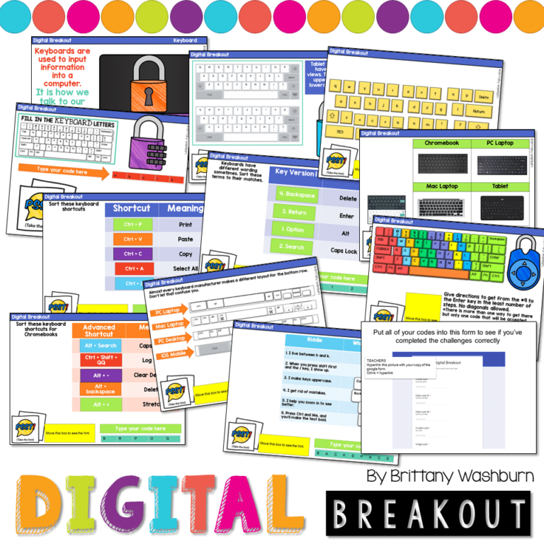 Keyboards Digital Breakout Challenges
