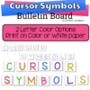 Mouse Cursor Symbols Bulletin Board