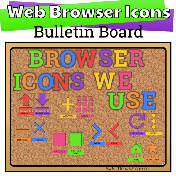 Web Browser Icons Bulletin Board
