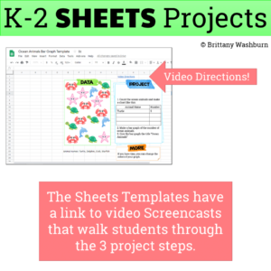 Google Sheets Projects for Grades K-2: 5 Types of Graphs