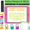 Online Research Skills Digital Breakout: Avoiding Plagiarism