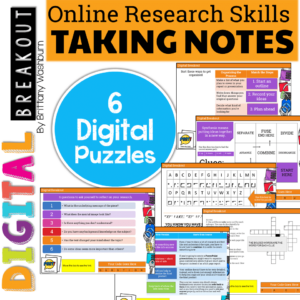 Online Research Skills Digital Breakout: Taking Notes