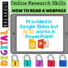 Online Research Skills Digital Breakout: How to Read a Webpage