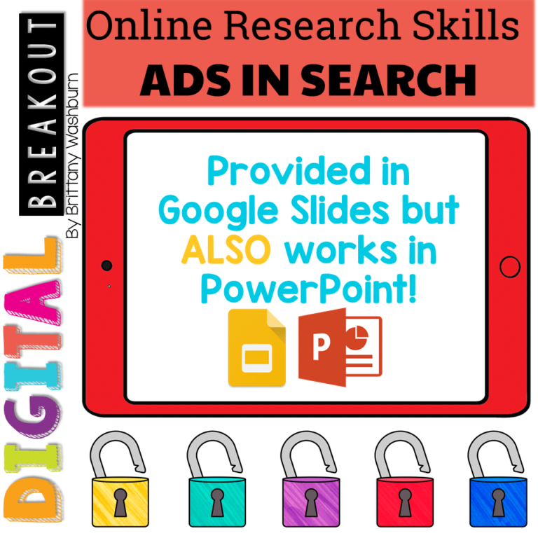Online Research Skills Digital Breakout: Ads in Search Results