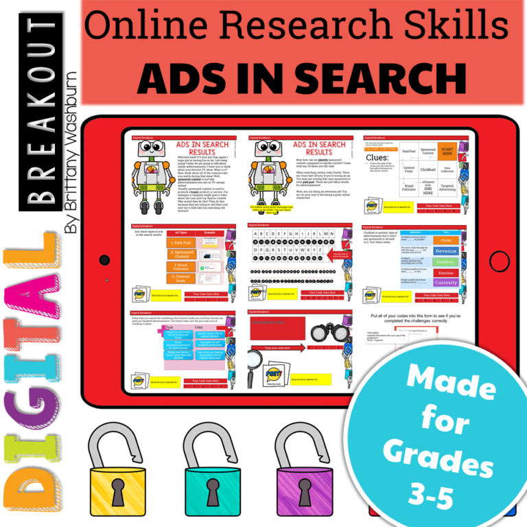 Online Research Skills Digital Breakout: Ads in Search Results