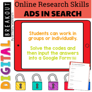 Online Research Skills Digital Breakout: Ads in Search Results