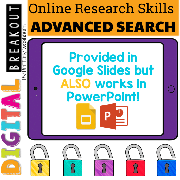 Online Research Skills Digital Breakout: Advanced Search