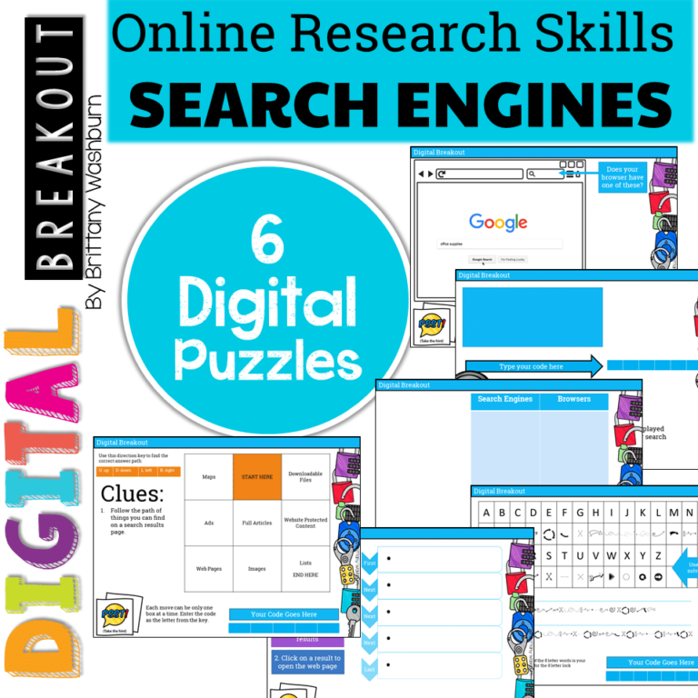 Online Research Skills Digital Breakout: Search Engines