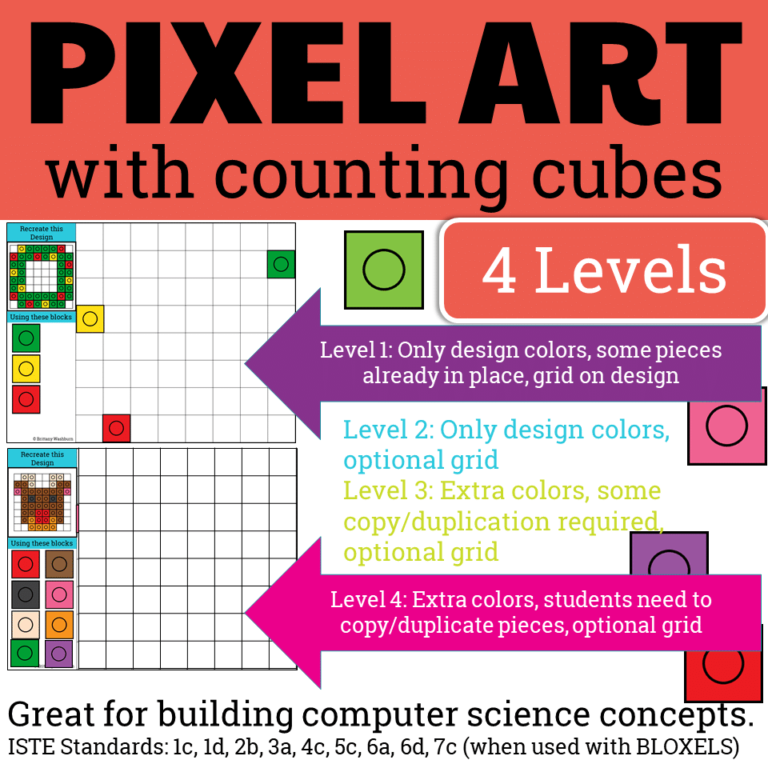 Christmas Digital Pixel Art STEM Challenges