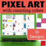 Christmas Digital Pixel Art STEM Challenges