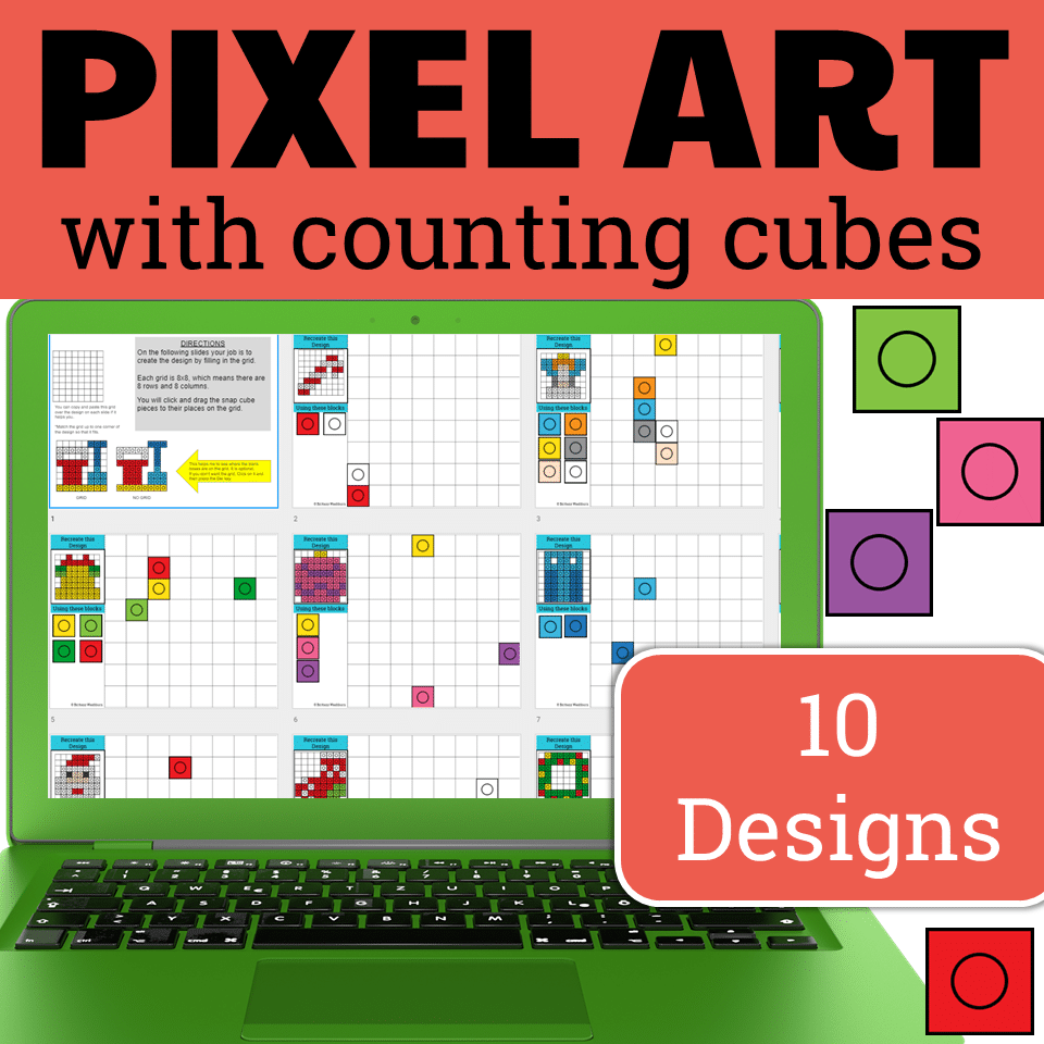 Christmas Digital Pixel Art STEM Challenges