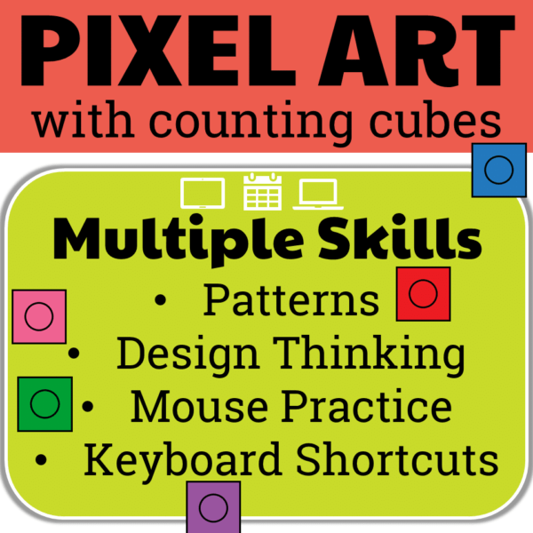 Christmas Digital Pixel Art STEM Challenges