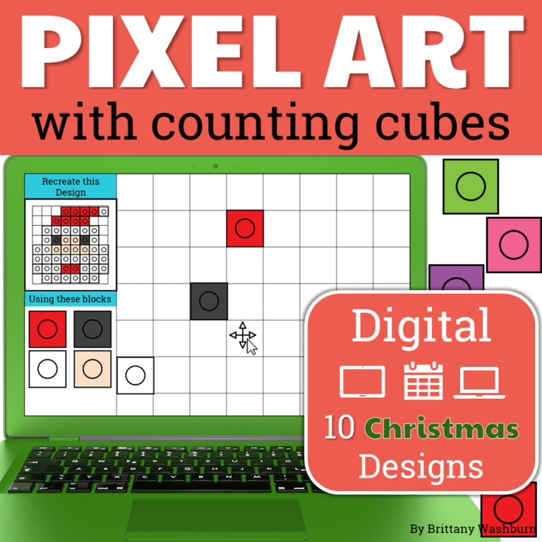 Christmas Digital Pixel Art STEM Challenges