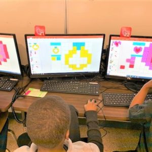 Valentine's Day Pixel Art STEM Challenges