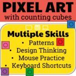 Thanksgiving Pixel Art with Counting Cubes