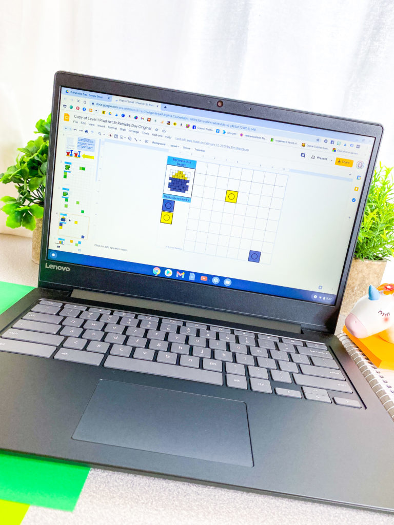 St. Patrick's Day Digital Pixel Art STEM Challenges