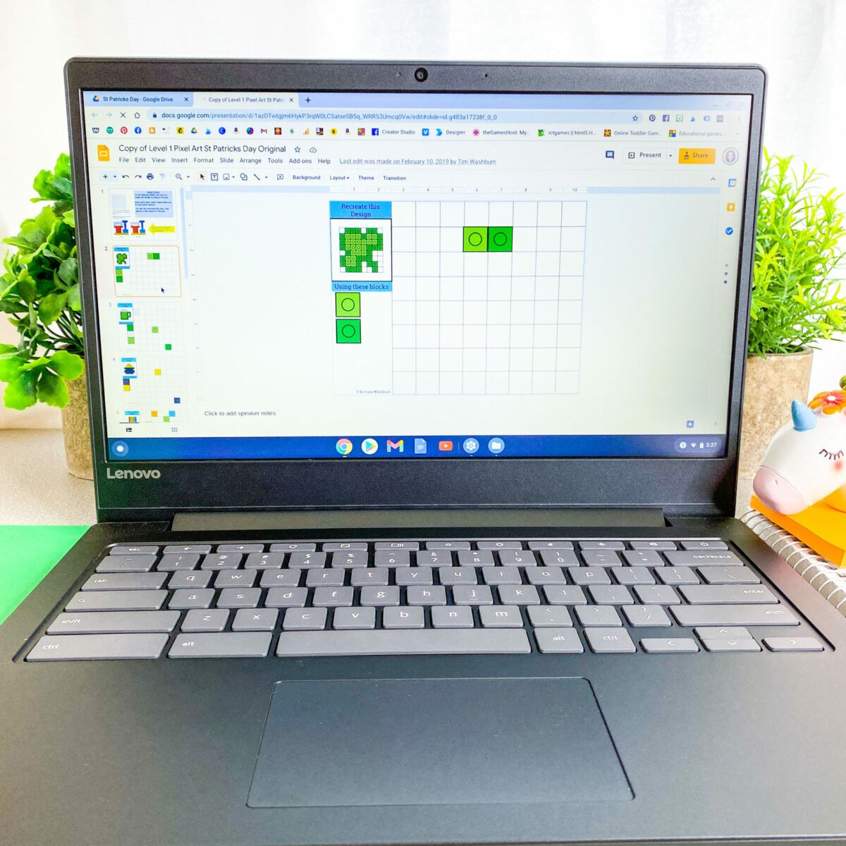 St. Patrick's Day Digital Pixel Art STEM Challenges