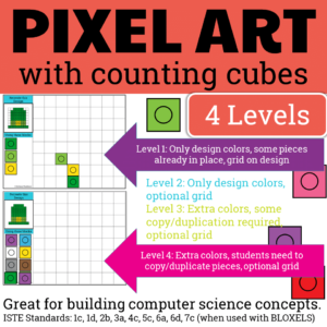 St. Patrick's Day Digital Pixel Art STEM Challenges