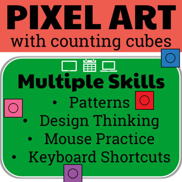 St. Patrick's Day Digital Pixel Art STEM Challenges